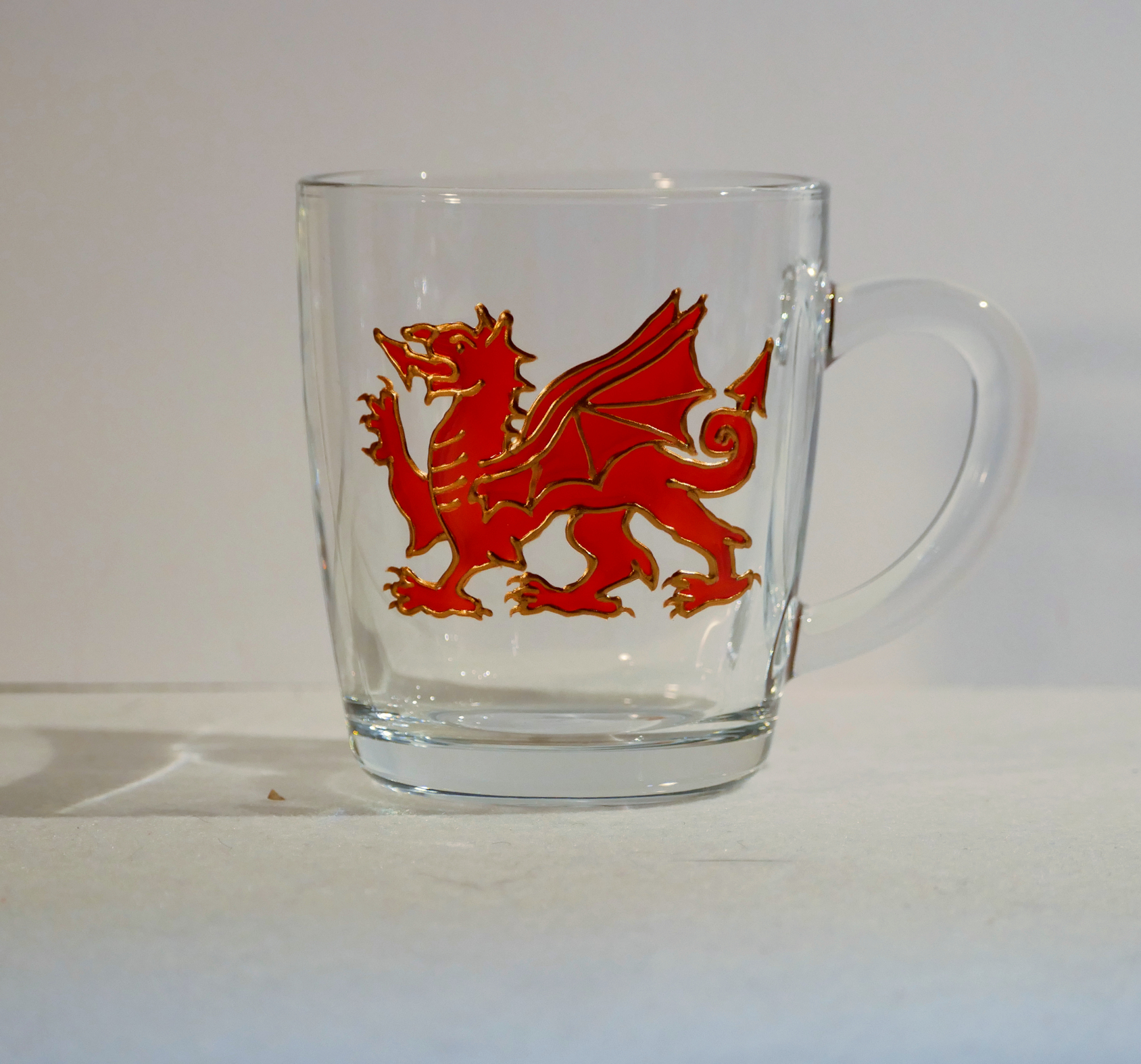 Welsh Dragon Tea/ Coffee Mug - UK Postage - Crafty Dog Cymru