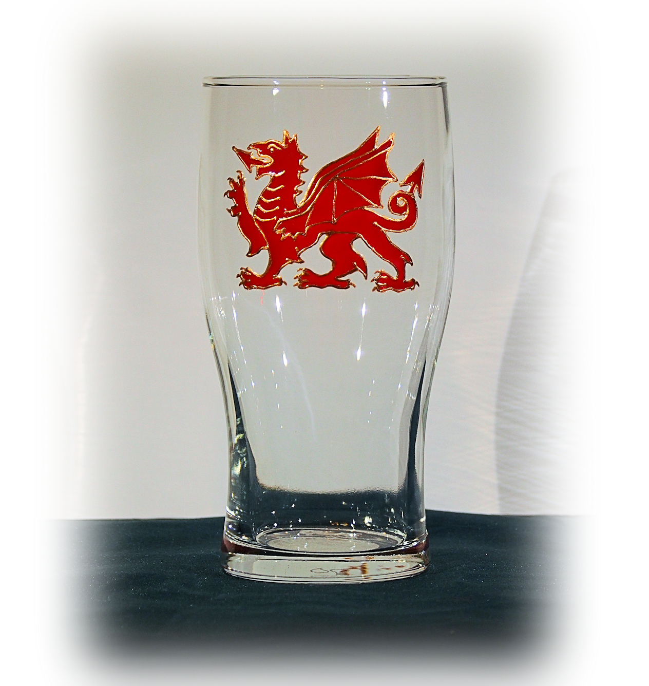 Welsh Dragon Pint Glass