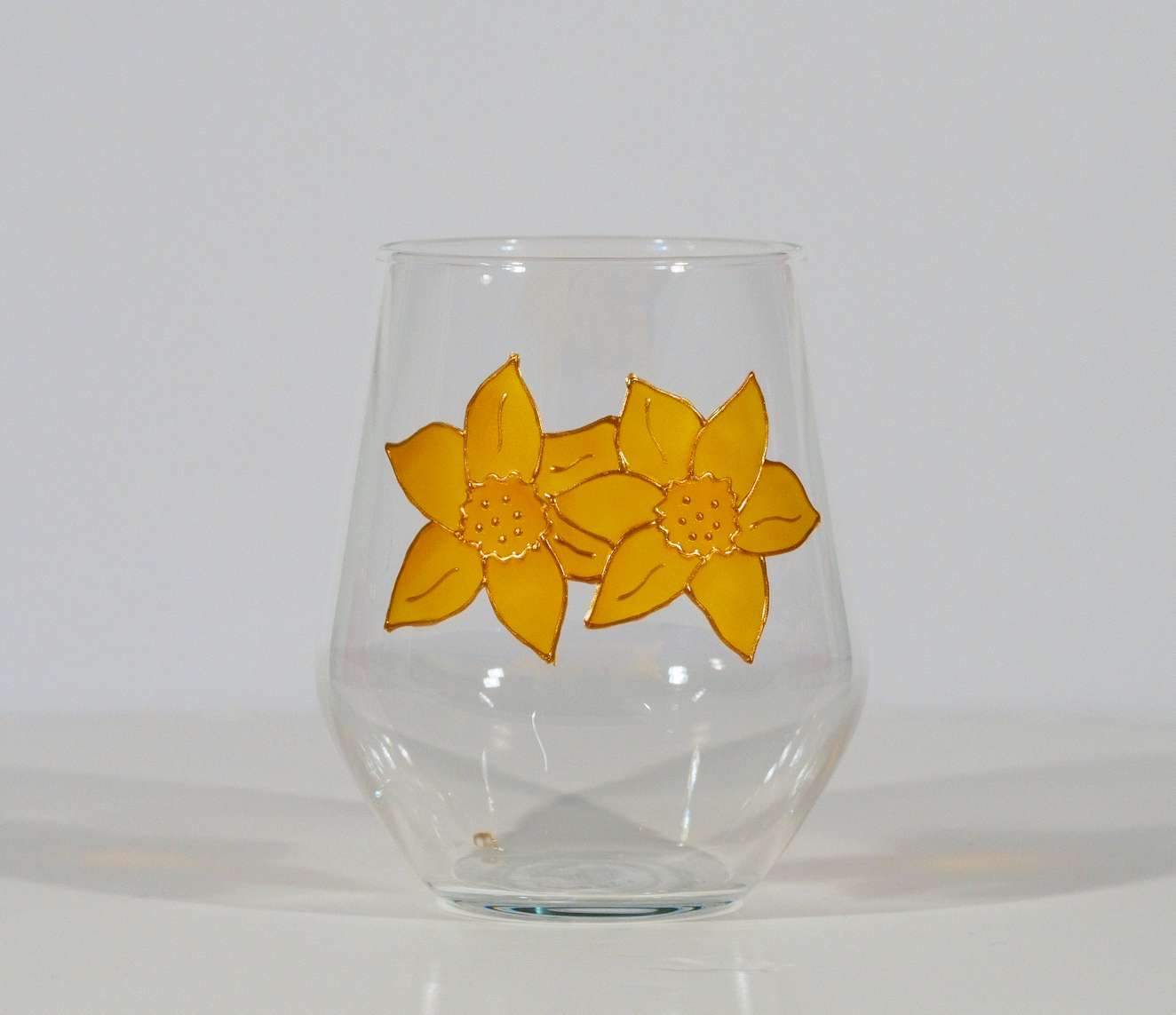 Daffodil (Double Daff) Round Gin / Rum Glass (UK Postage)